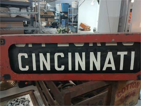 Transitional Design Online Auctions - Bus Destination Sign and Roller ...
