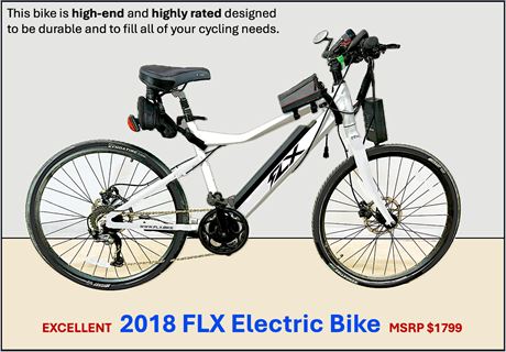 Transitional Design Online Auctions - FLX Electric Hybrid Bike