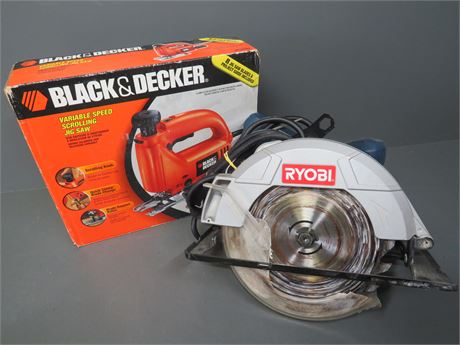 Transitional Design Online Auctions - BLACK & DECKER Jigsaw / RYOBI ...