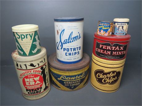 Transitional Design Online Auctions - Vintage Food Product Tins