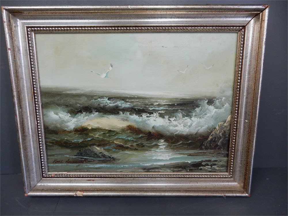Transitional Design Online Auctions - Original Karl Neumann Oil on ...