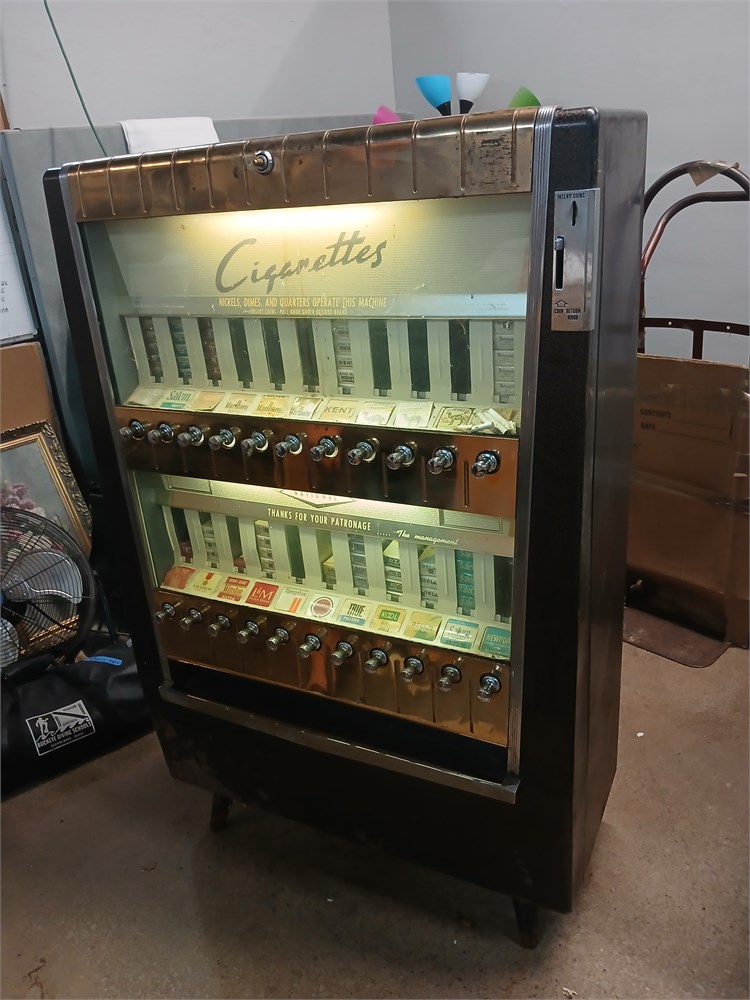 Transitional Design Online Auctions - Working Cigarette Vending Machine ...