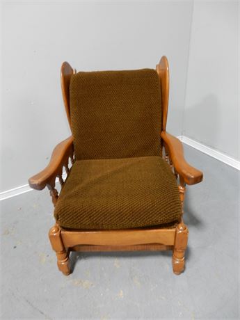 Transitional Design Online Auctions - Maple Lounge Chair / Mid-Century ...