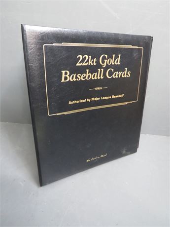 Transitional Design Online Auctions - 24 KT Gold Baseball Cards ...
