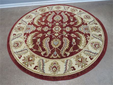 Transitional Design Online Auctions - UNIQUE LOOM 'Classic Agra' Round ...