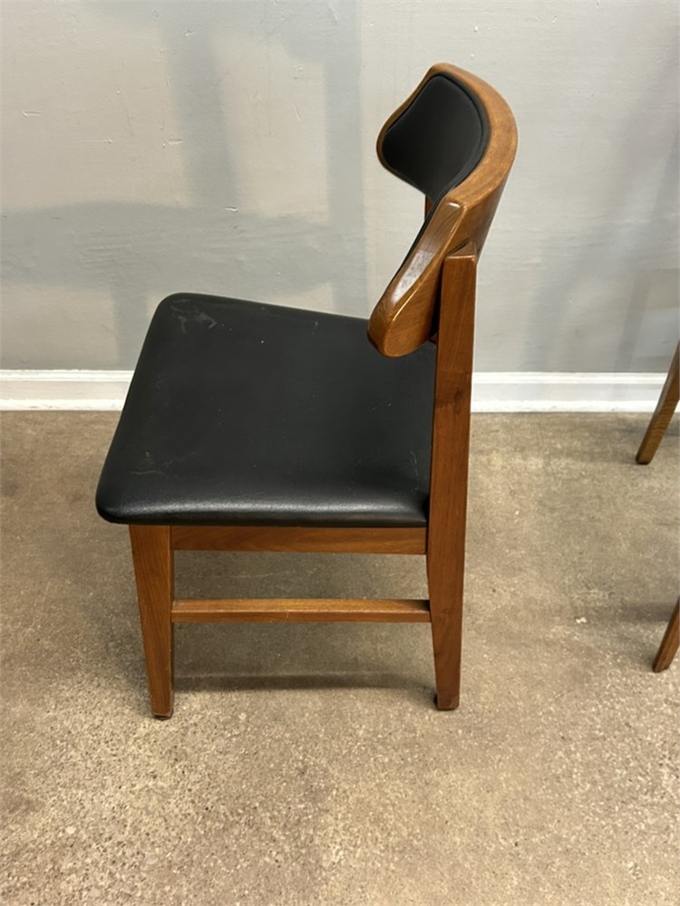 Transitional Design Online Auctions - Mid-Century Dining Chairs w ...
