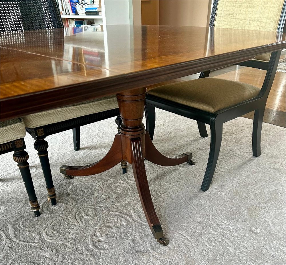 Transitional Design Online Auctions - Baker Dining Room Set / Table ...
