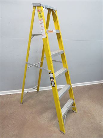 Transitional Design Online Auctions - CUPRUM 6 ft. Fiberglass Step Ladder