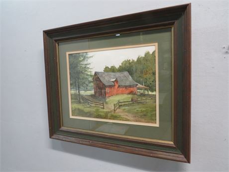 Transitional Design Online Auctions - WAYNE ROMANS Watercolor Country ...