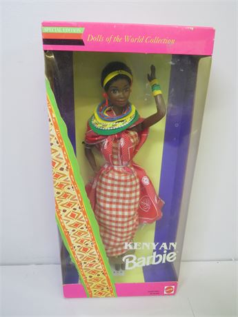 Transitional Design Online Auctions - 1993 Kenyan Barbie Doll - Dolls ...