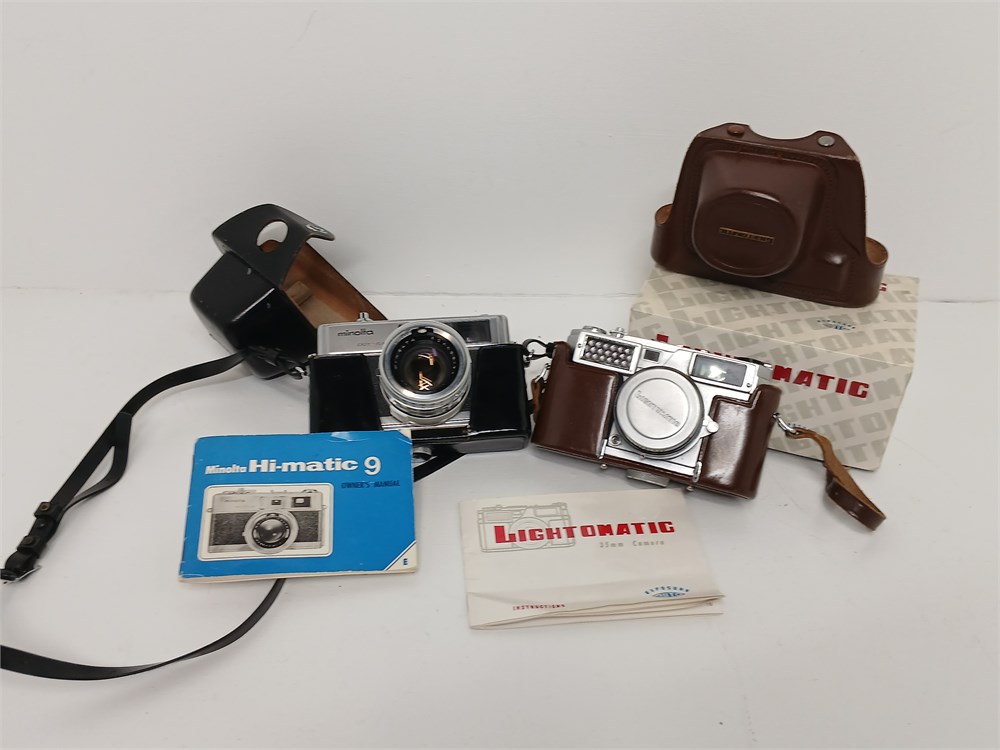 Transitional Design Online Auctions - Minolta Hi-matic 9 / Lightomatic ...