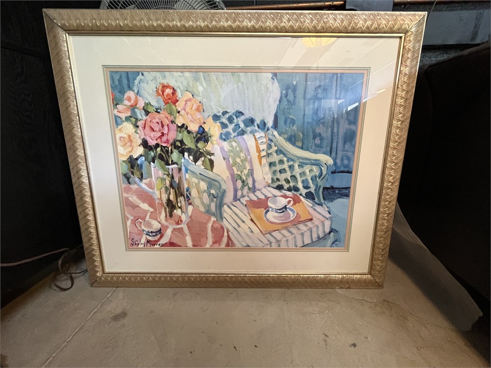 Transitional Design Online Auctions - Happy Place Morning Coffee Signed ...