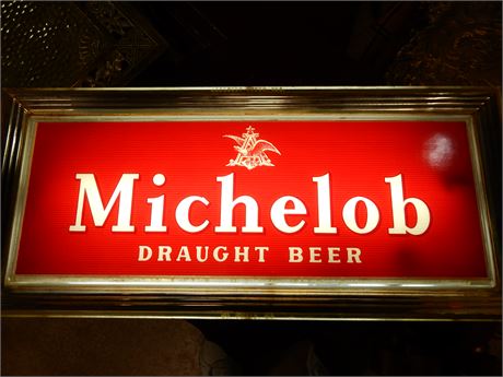 Transitional Design Online Auctions - Michelob Draught Beer Sign