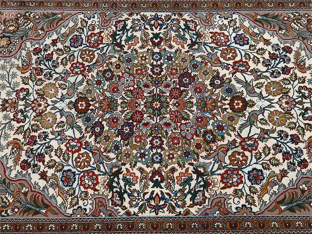 Transitional Design Online Auctions - Karastan Style Floral Kirman Area rug