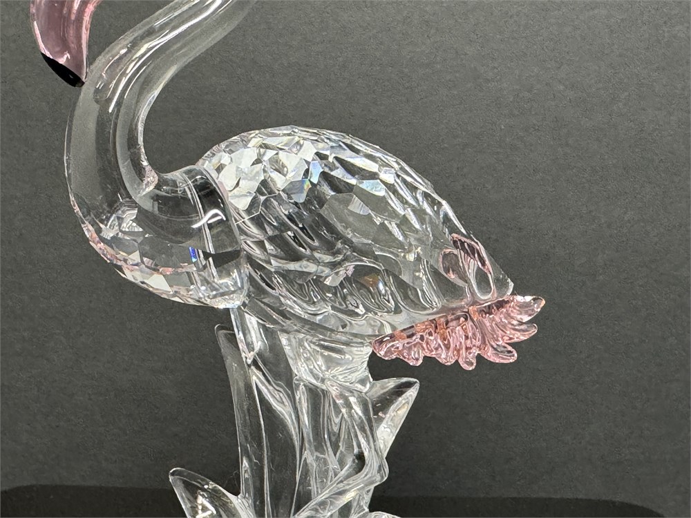 Transitional Design Online Auctions - Swarovski Crystal Flamingo with ...