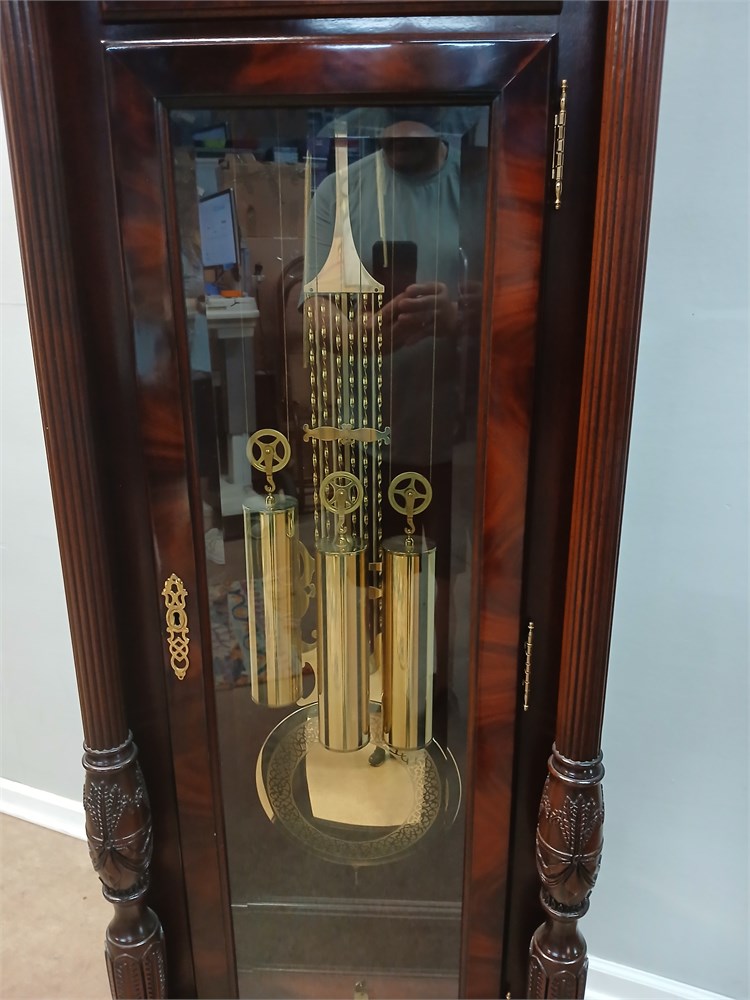 Transitional Design Online Auctions - Howard Miller Grandfather Clock ...