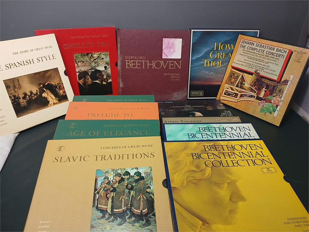 Transitional Design Online Auctions - Classical music records and box ...