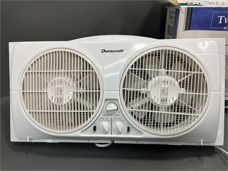 Transitional Design Online Auctions - Duracraft Window Fan / NIB