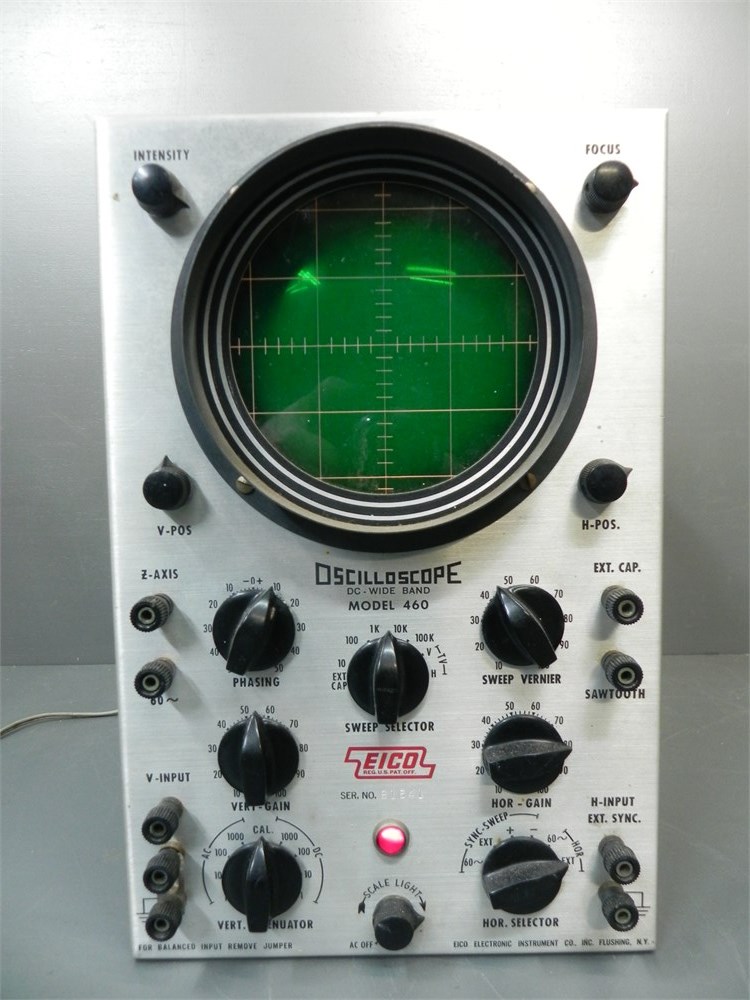 Transitional Design Online Auctions - Oscilloscope DC Wide Band / EICO ...
