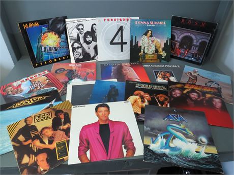 Transitional Design Online Auctions - Classic Rock/Pop Record Albums