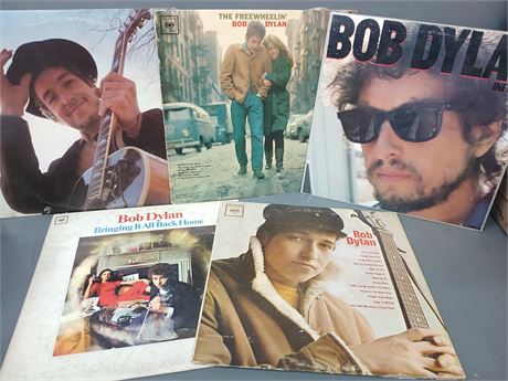 Transitional Design Online Auctions - Early Bob Dylan Vinyl Records