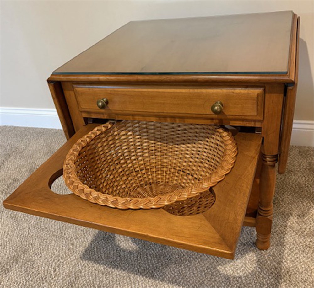 Transitional Design Online Auctions - CONANT-BALL Rock Maple Drop Leaf ...